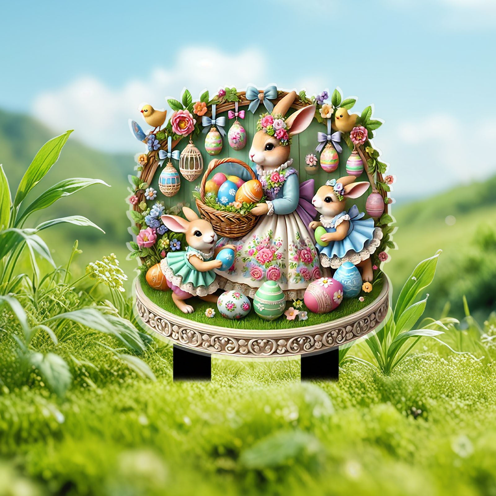 EcoVerve 2D Acrylic Outdoor Stake Weather Easy Installation Versatile ...