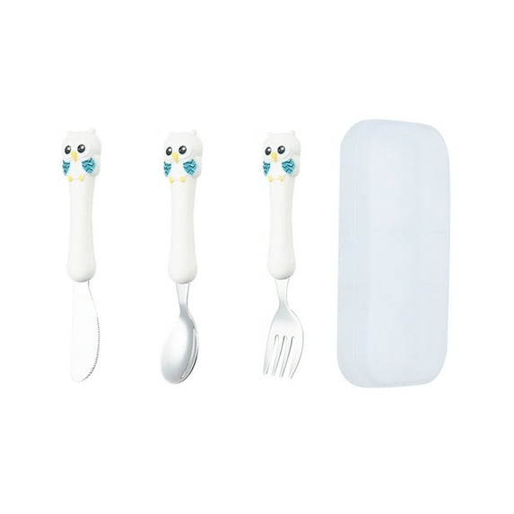 EcoVerve 3 Pieces Toddler Utensils Kids Silverware Set With Silicone ...