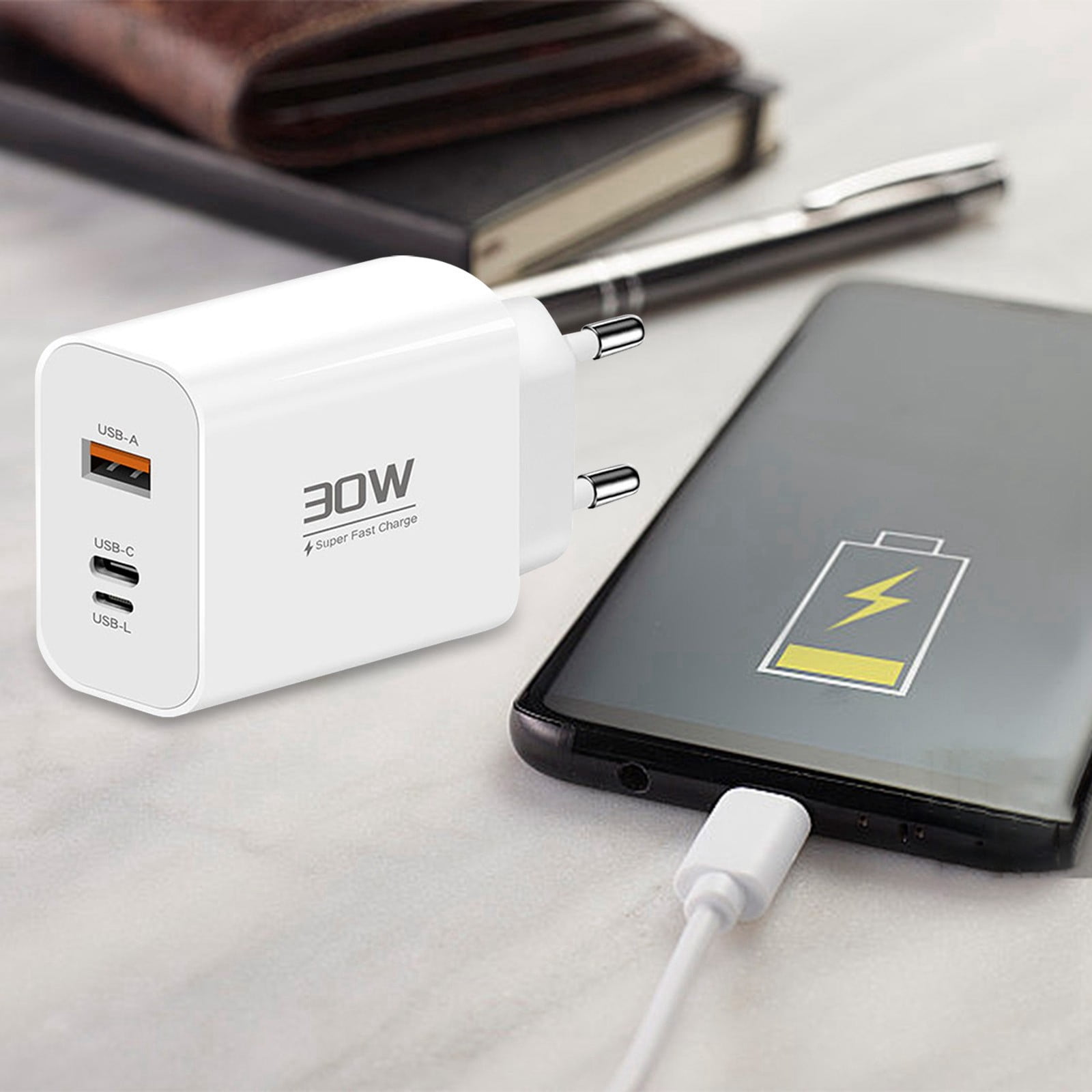 EcoVerve 30W Fast Charging Mobile Phone Charger Fast Charging Head Type ...