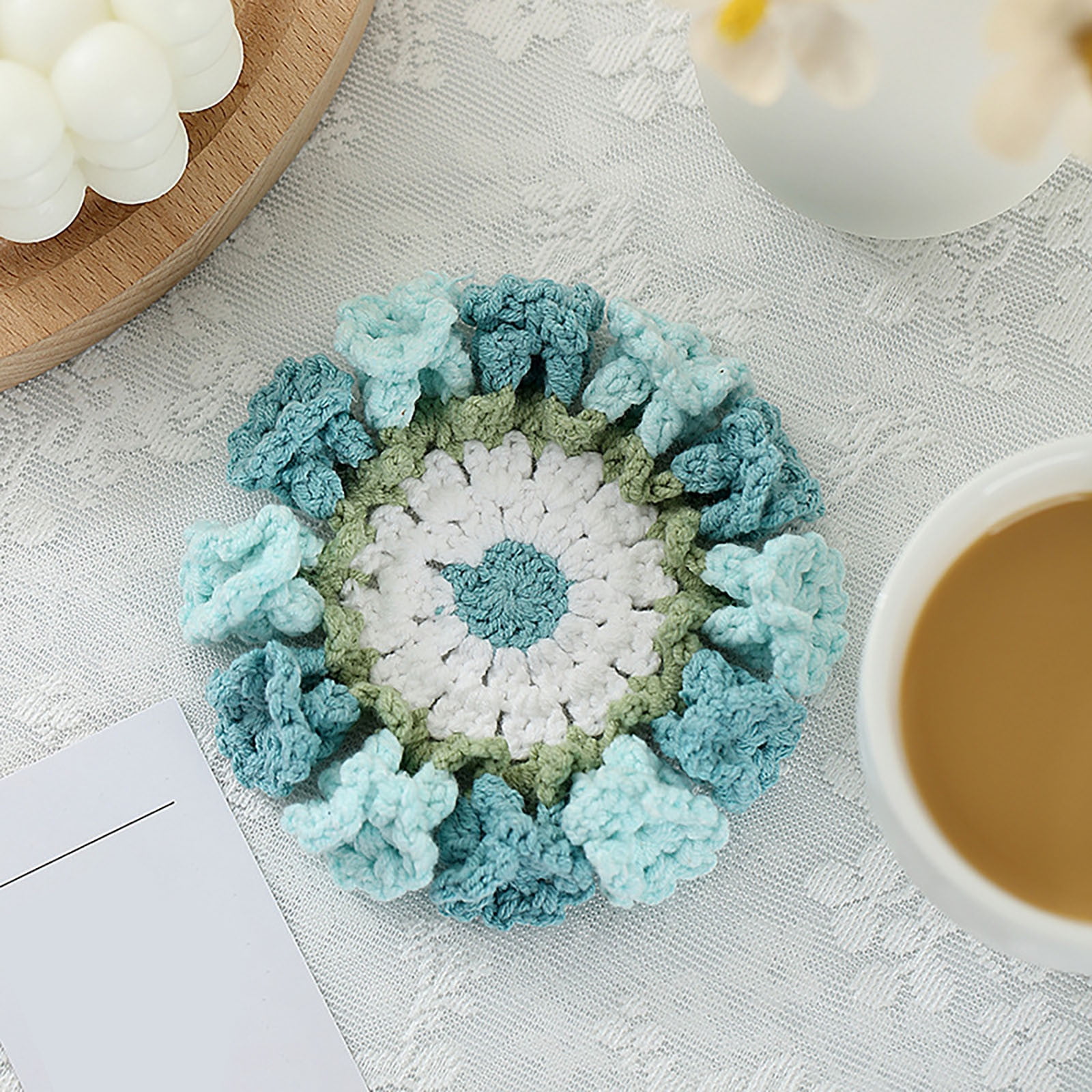 EcoVerve 3D Flower Crochet Handmade Knitted Floral Creative Lily Of The ...