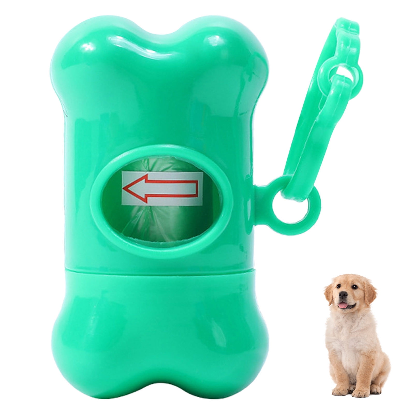 EcoVerve Bone Shape Pet Pick Up Poop Bag Dispenser Portable Dog Poop ...