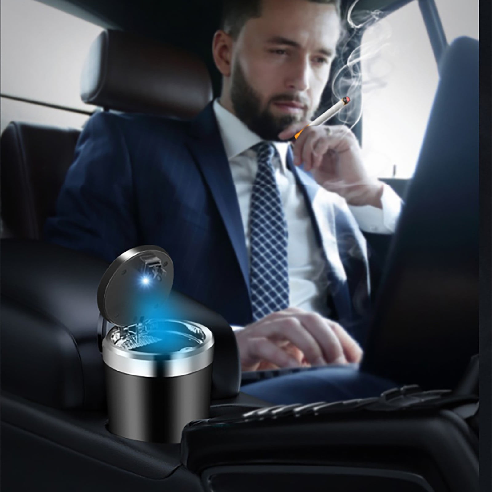 EcoVerve Car Ashtray Metal Liner Fashionable And Creative Car Ashtray ...