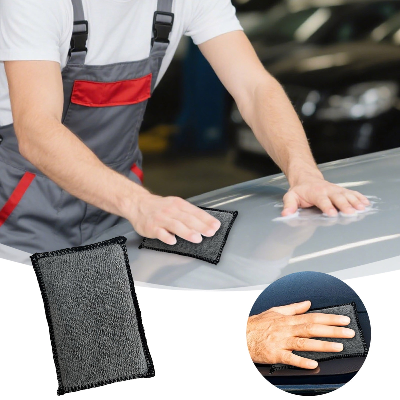 EcoVerve Car Cleaning Sponge Pad For Leather Interior Detailing ...