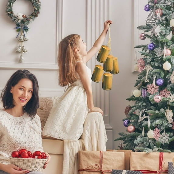 EcoVerve Christmas Bells Vuskly Gold Bells Metal Vintage Bells With ...