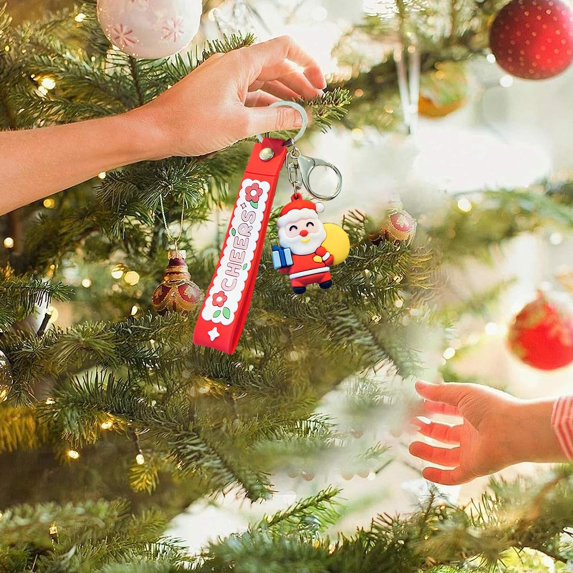 EcoVerve Christmas Santa Keychain For Christmas Couples Christmas Tree ...