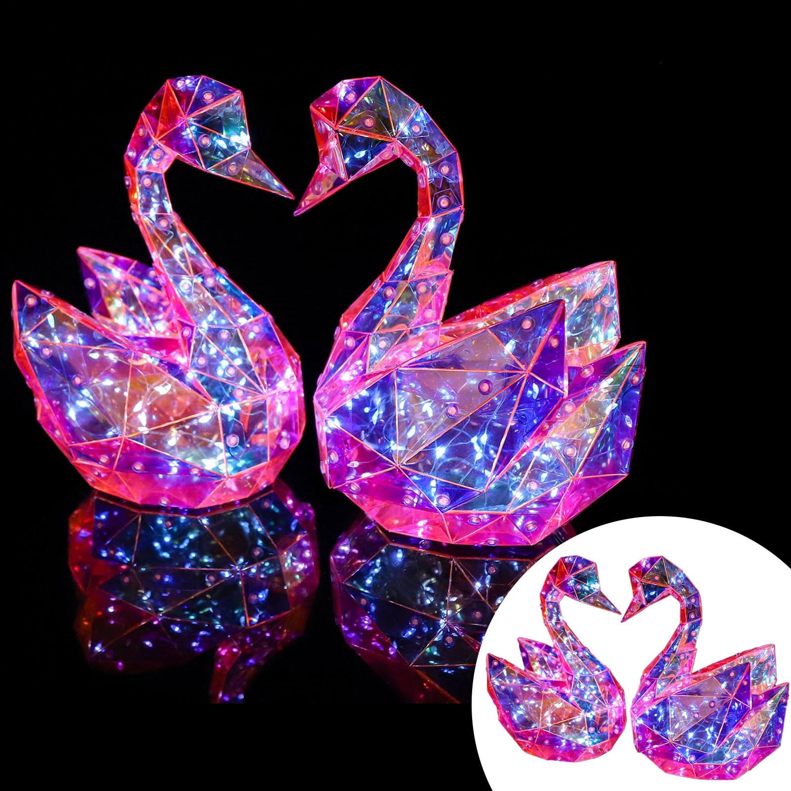 EcoVerve Christmas Valentine's Day Colorful Ornament Series Bedside ...