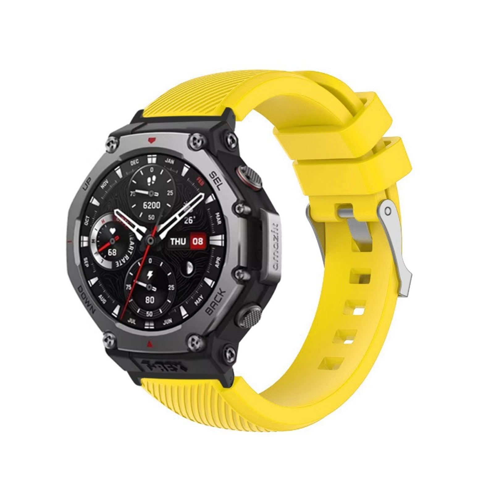 EcoVerve Color Texture Silicone Watch Band With Connector - Walmart.com