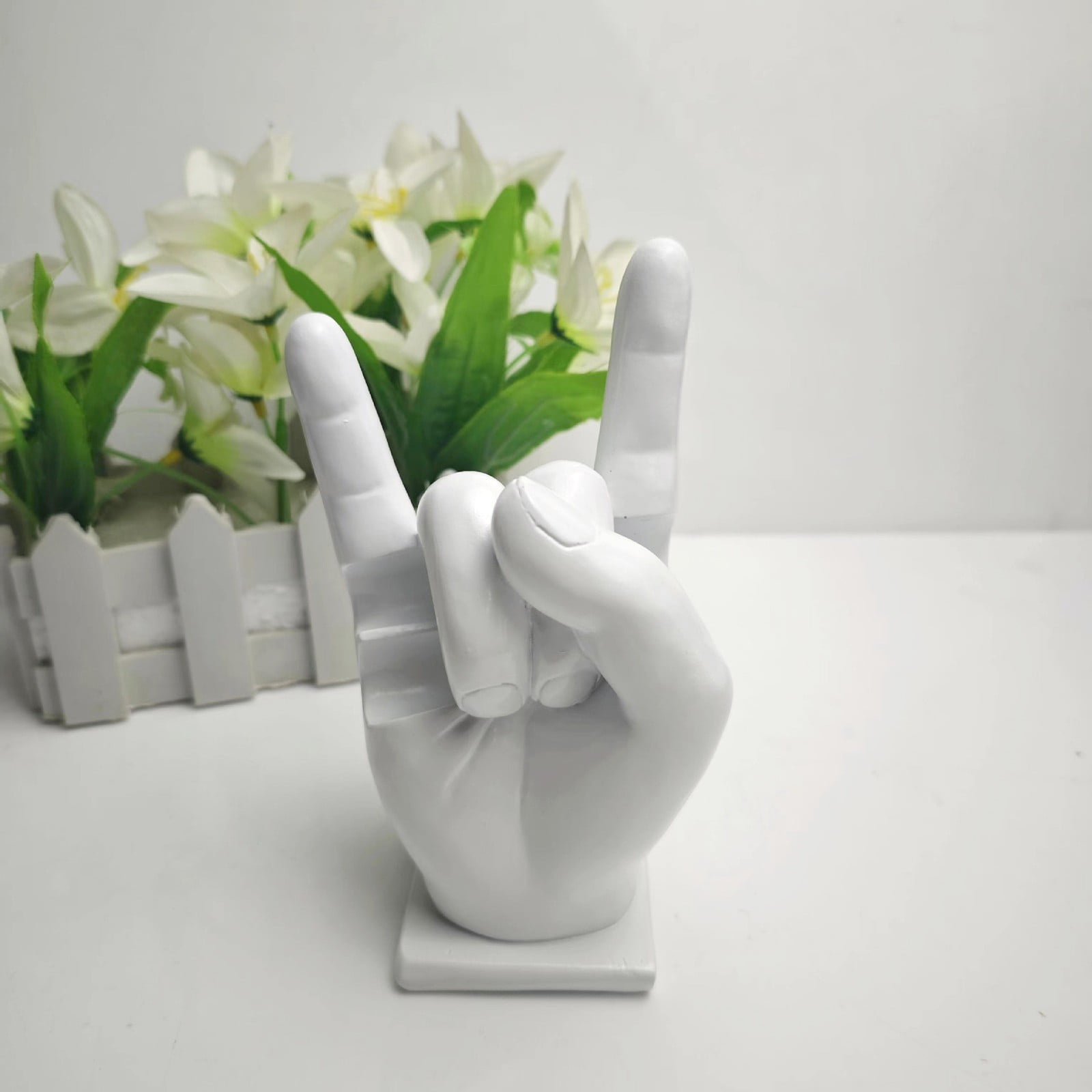 EcoVerve Creative Rock Hand Drumstick Holder Resin Drumstick Display ...