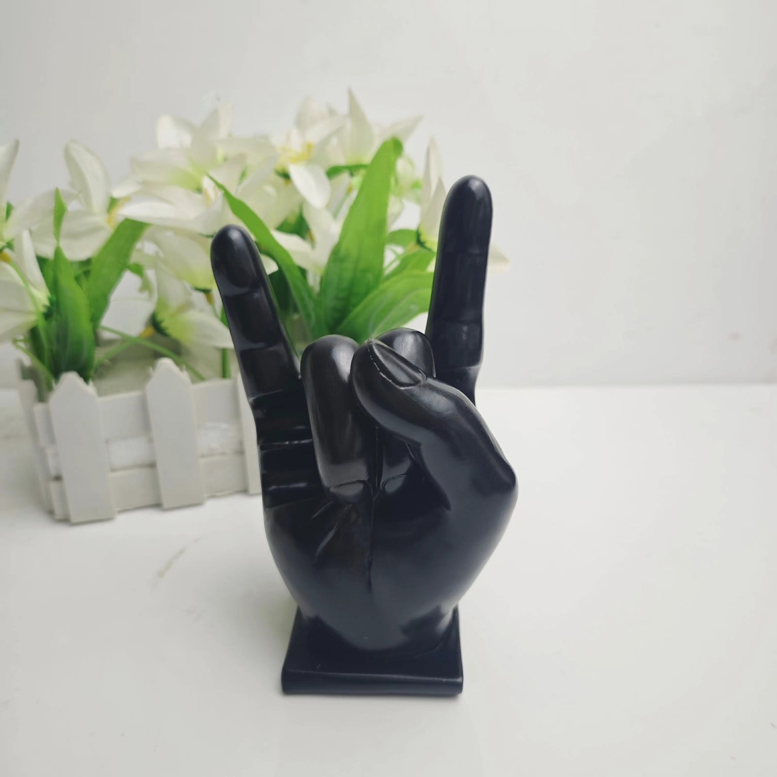 EcoVerve Creative Rock Hand Drumstick Holder Resin Drumstick Display ...