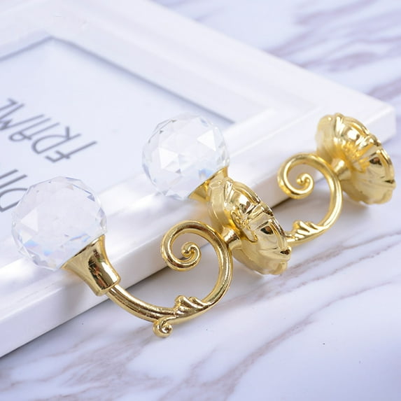 EcoVerve Crystal Curtain Holdbacks Tassel Curtain Tieback Hook For Home ...