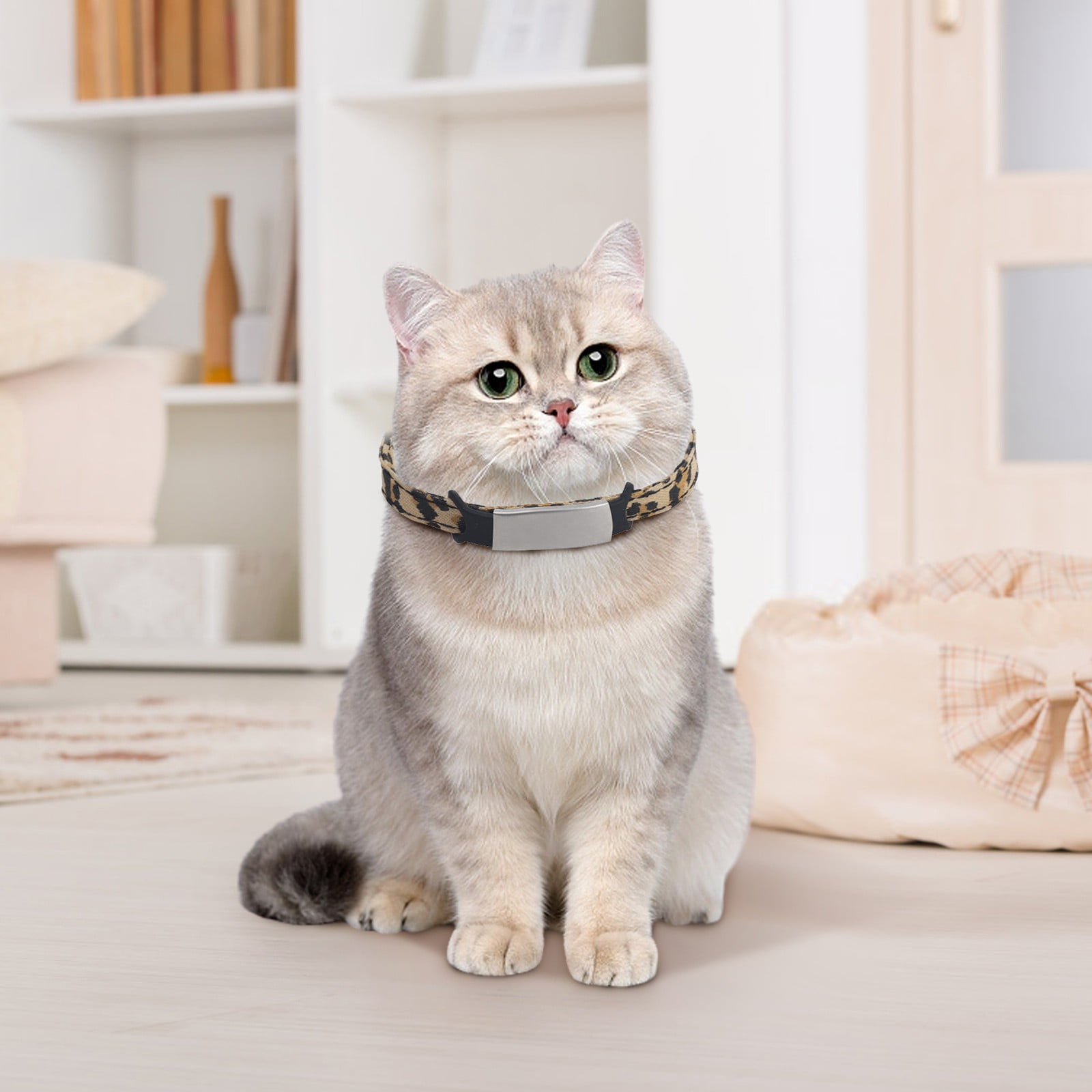 EcoVerve Cute Pet Partner N Ew Product Leopard Pattern Pet Collar Cat ...