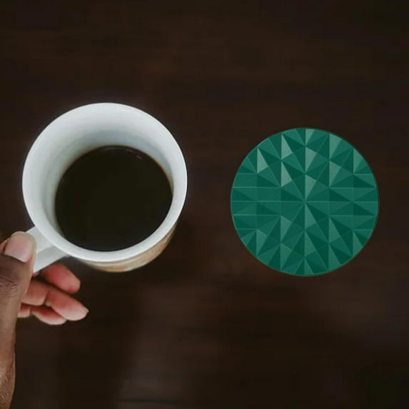 EcoVerve Diamond Textured Silicone Cup Mat Insulated Table Mat Creative ...