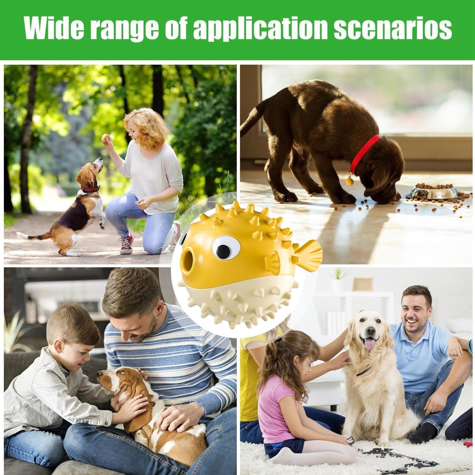 EcoVerve Dispensing Dog Toys Interactive Dog Chew Toys Dog Dispensing ...