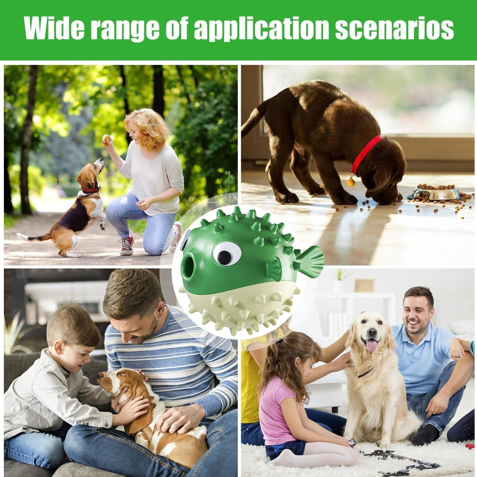 EcoVerve Dispensing Dog Toys Interactive Dog Chew Toys Dog Dispensing ...