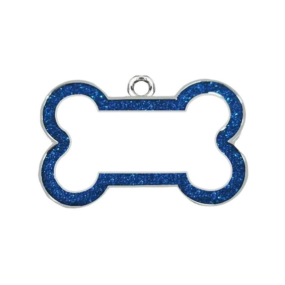 EcoVerve Dog Tags Stainless Steel Pet ID Tags With Glittery Bone Design ...