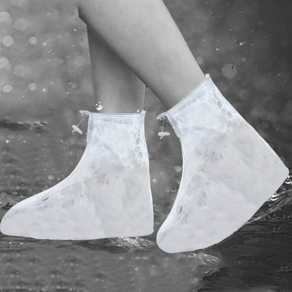 EcoVerve Dot Printed Water Proof Shoes Boot Cover Zipper Rain Shoe ...