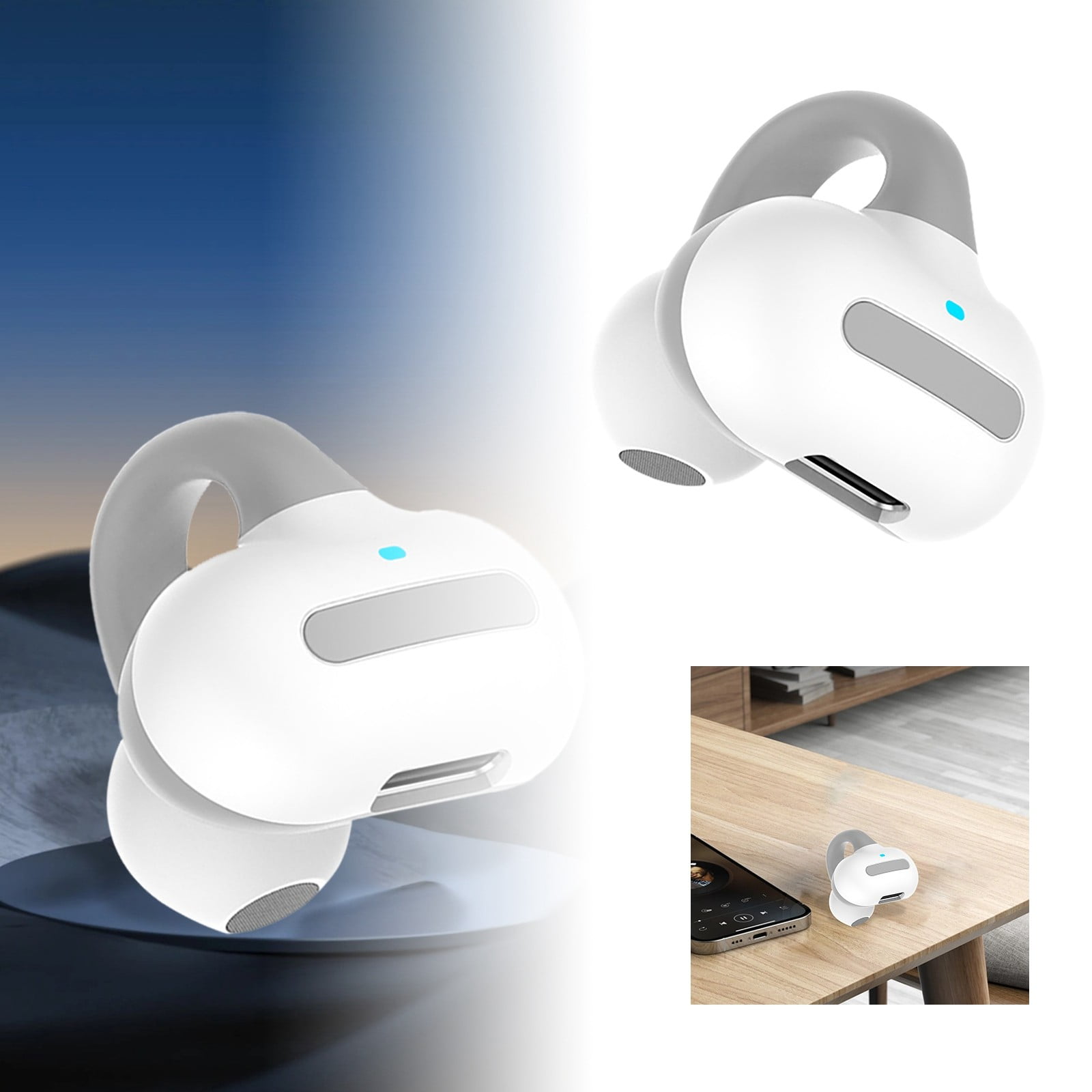 EcoVerve Earphone Single Ear Clip On Style Non In Ear And Over The Ear ...