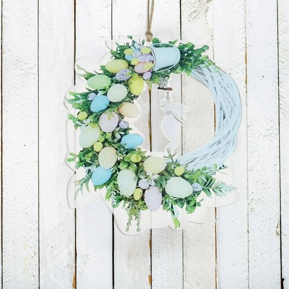 EcoVerve Easter Decoration Bunny Hanging Sign Decoration Easter Hanging ...