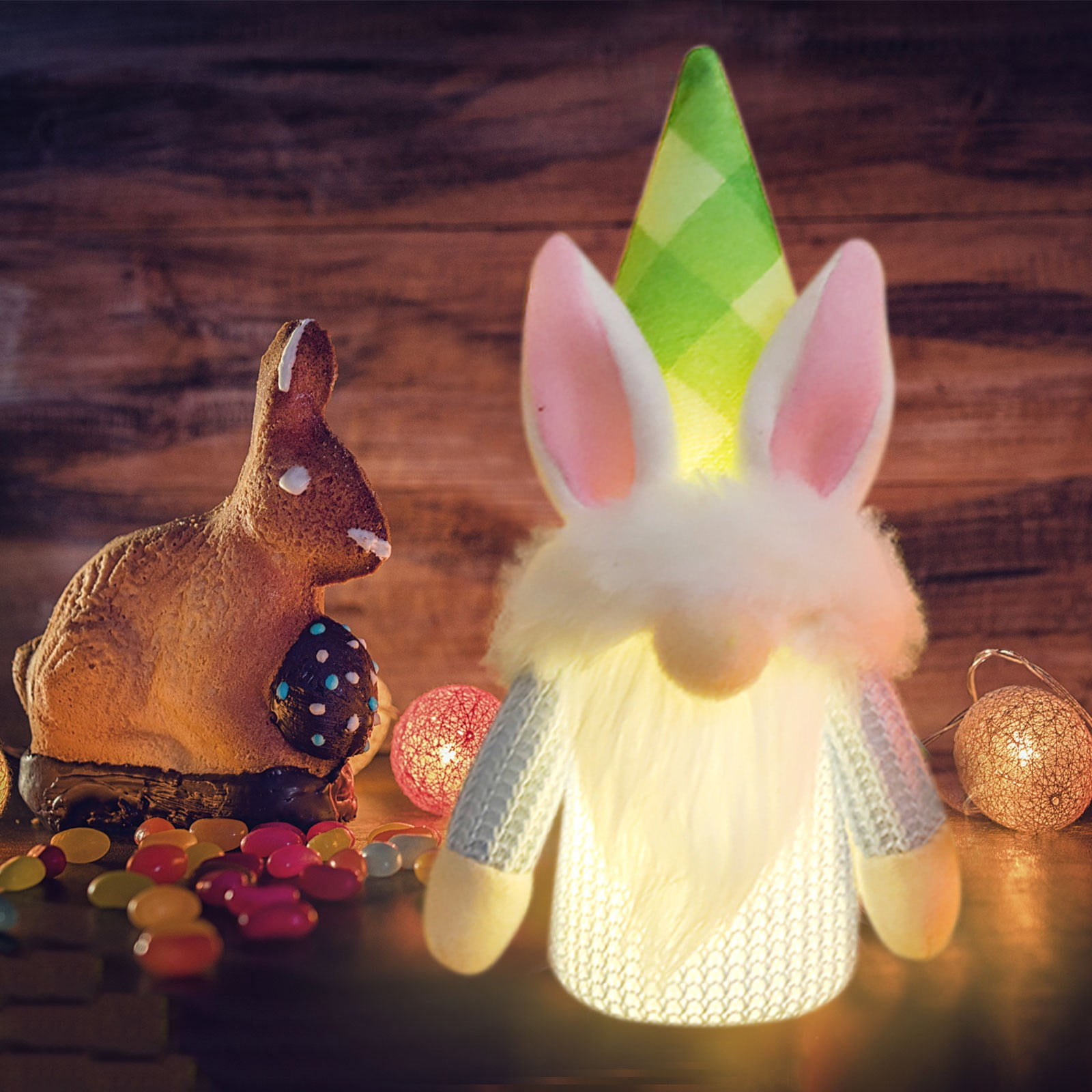 EcoVerve Easter Faceless Dwarf Decoration Ornaments Rabbit Plush Doll ...