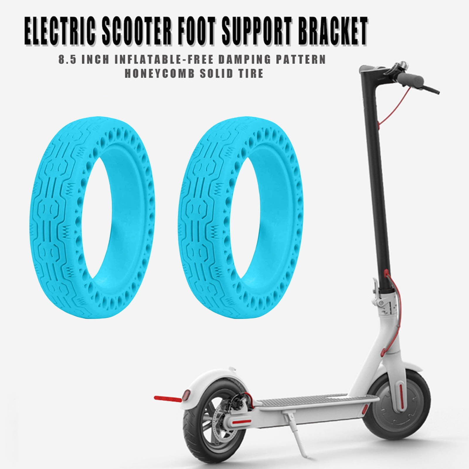 EcoVerve Electric Scooter Replacement Wheels Solid Never Flat Tires For ...