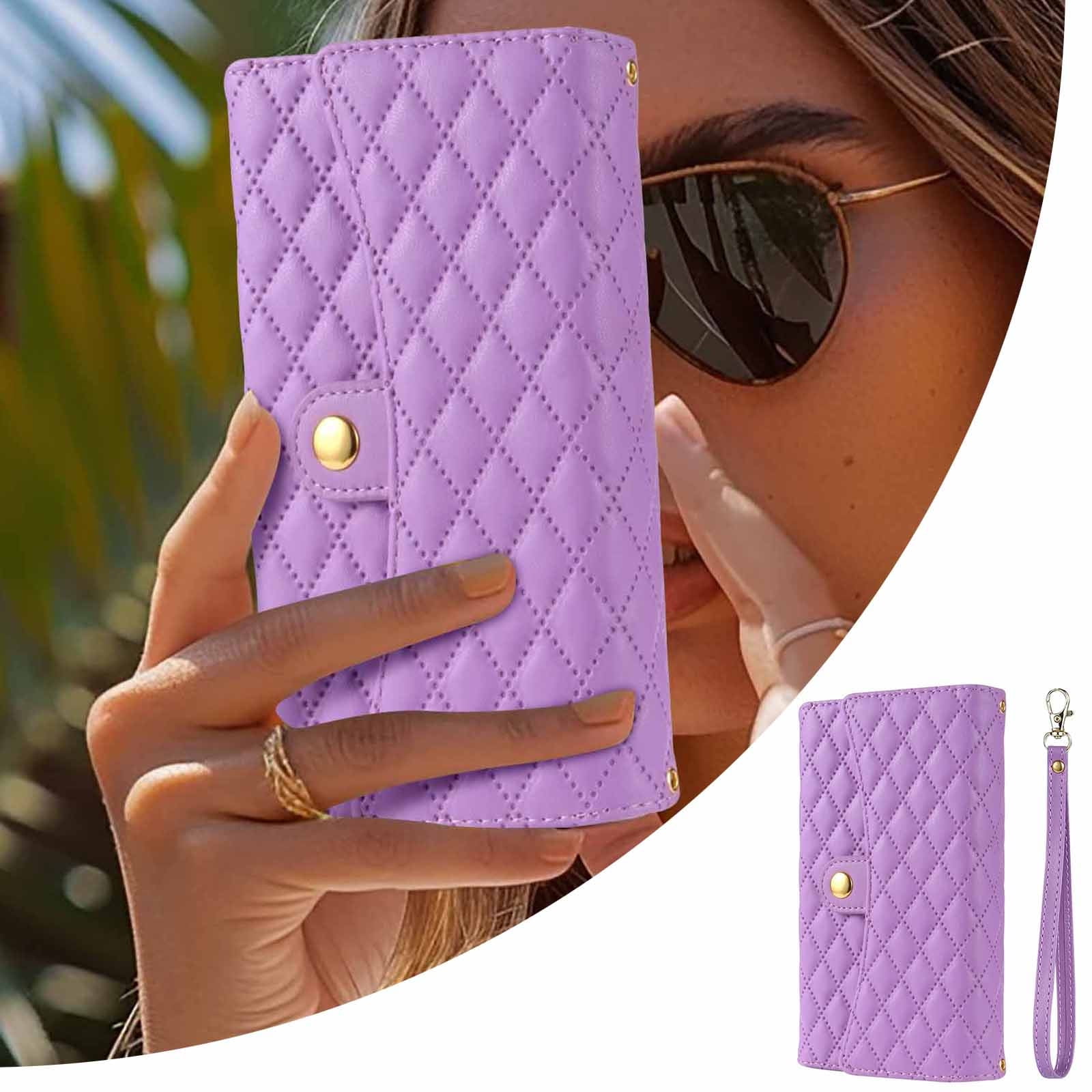 EcoVerve Elegant Grid Design For IPhone 16 Small Style Durable Zip ...