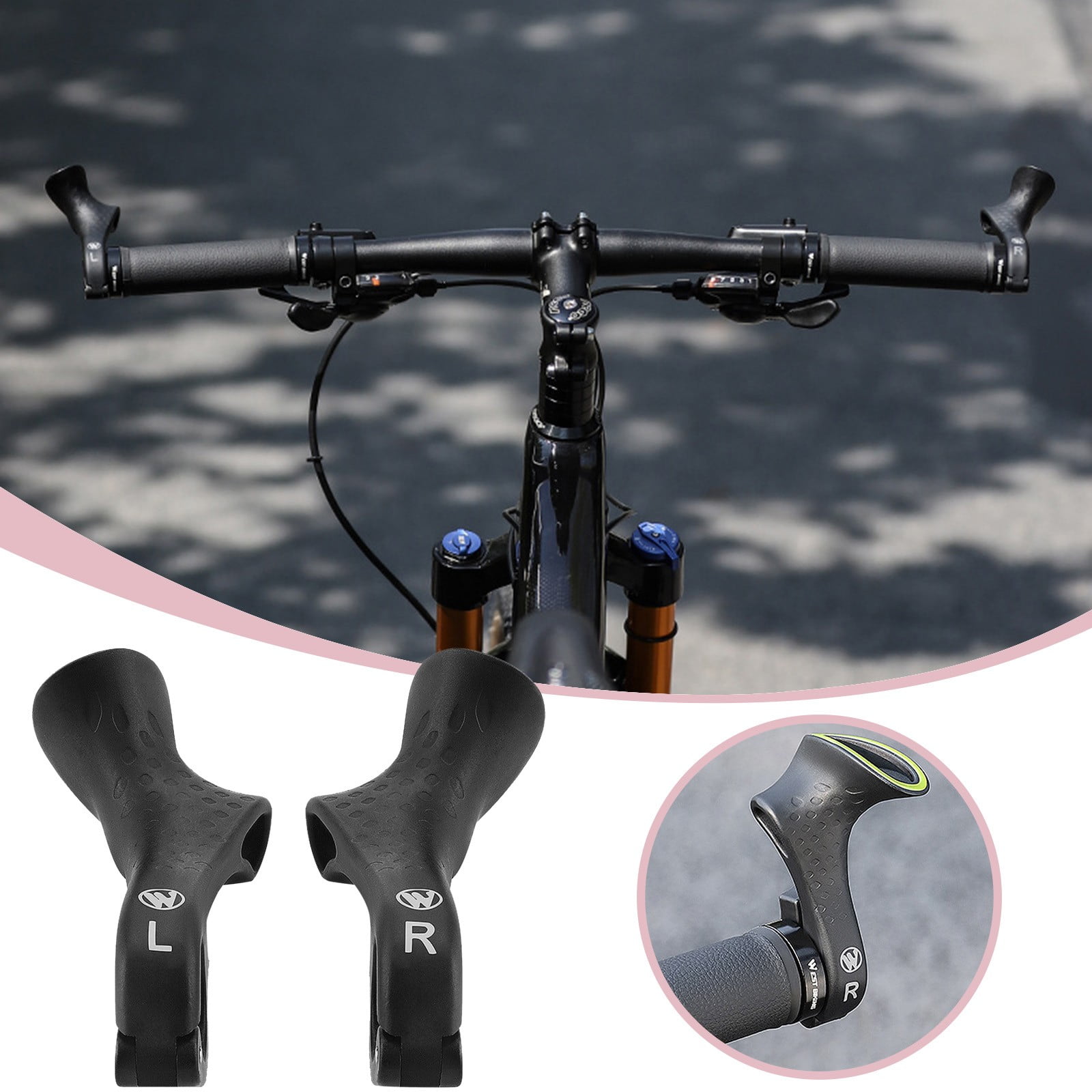 EcoVerve Ergonomically Designed Handlebar Bike Fluorescent Handlebar ...