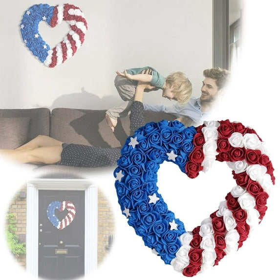 EcoVerve Family Door Hanging Decoration Red Blue And White Vine ...