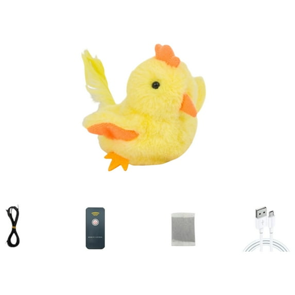 EcoVerve Flapping Bird Cat Rechargeable Interactive Chirping Bird Cat 3 ...