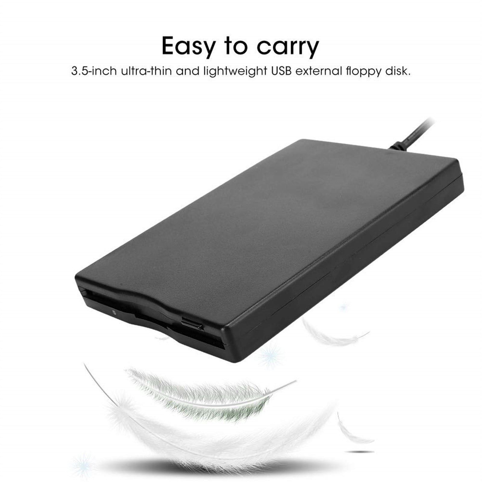 EcoVerve Floppy Disk Reader 3.5 Inch External USB Floppy Disk Drive ...