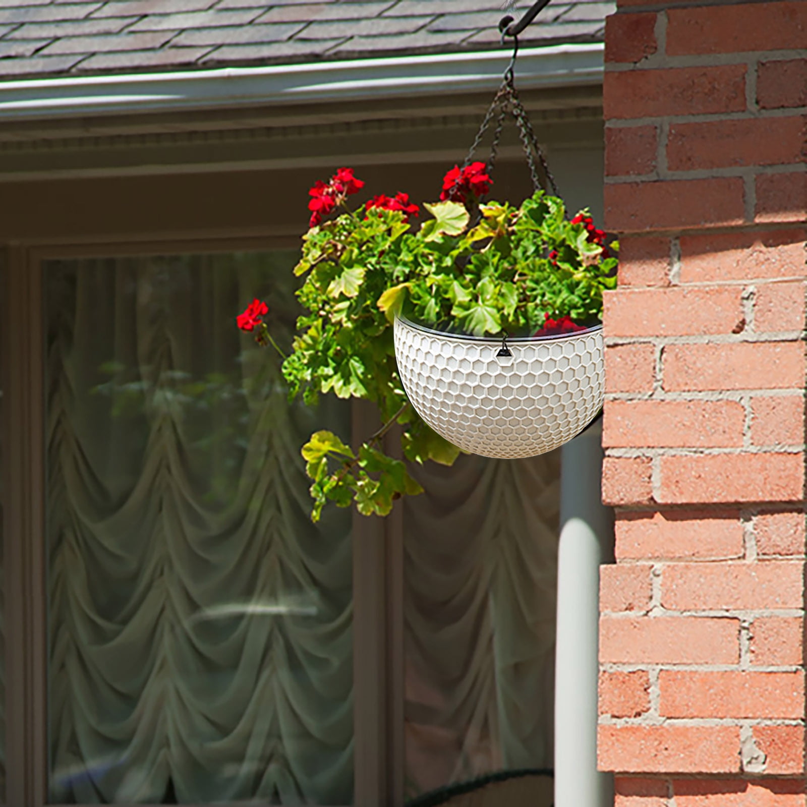 EcoVerve Hanging Basket Planter Round Gardening Hanging Premium Plastic ...