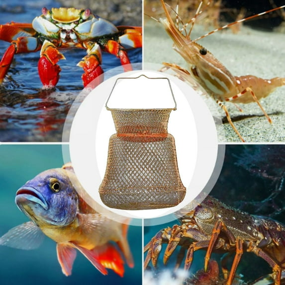 EcoVerve Hanging Folding Wire Fish Net Fish Net Pocket Fishing Net ...