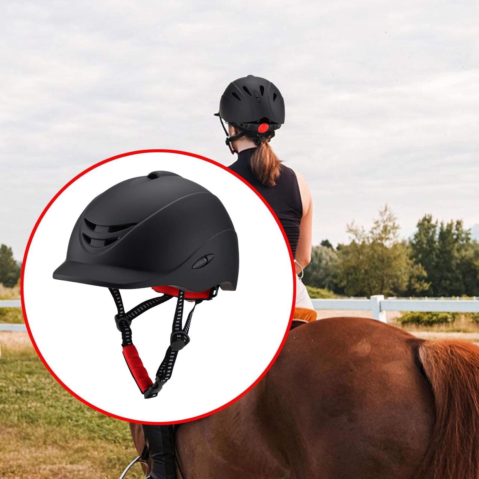 EcoVerve Horse Riding Headpiece Horsemanship Headpiece With Air Vents ...