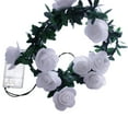 EcoVerve Indoor Operated String Light LED Roses with Lights White Warm ...