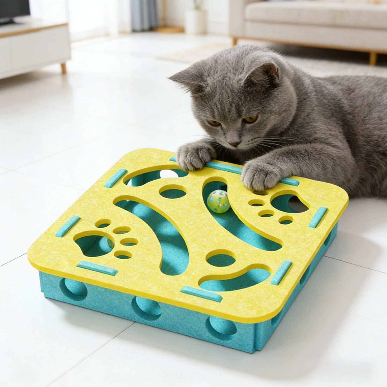 EcoVerve Interactive Cat Enrichment Maze With And For Indoor - Walmart.com