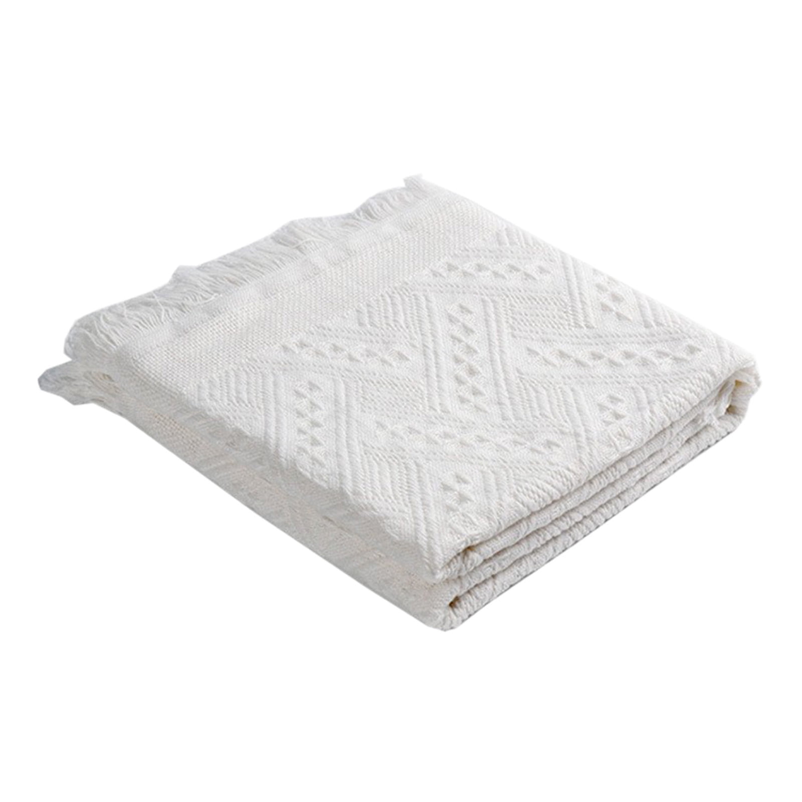 EcoVerve Modern Cotton Geometric Picnic Mat Blanket Throw With Fringe ...