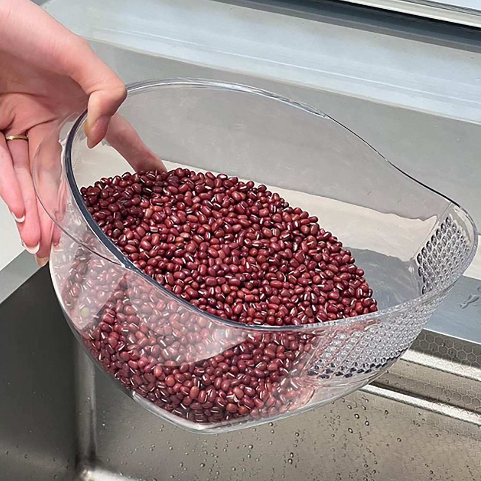 EcoVerve Multifunctional Rice Washer With Fine Holes And Handle Fruit ...