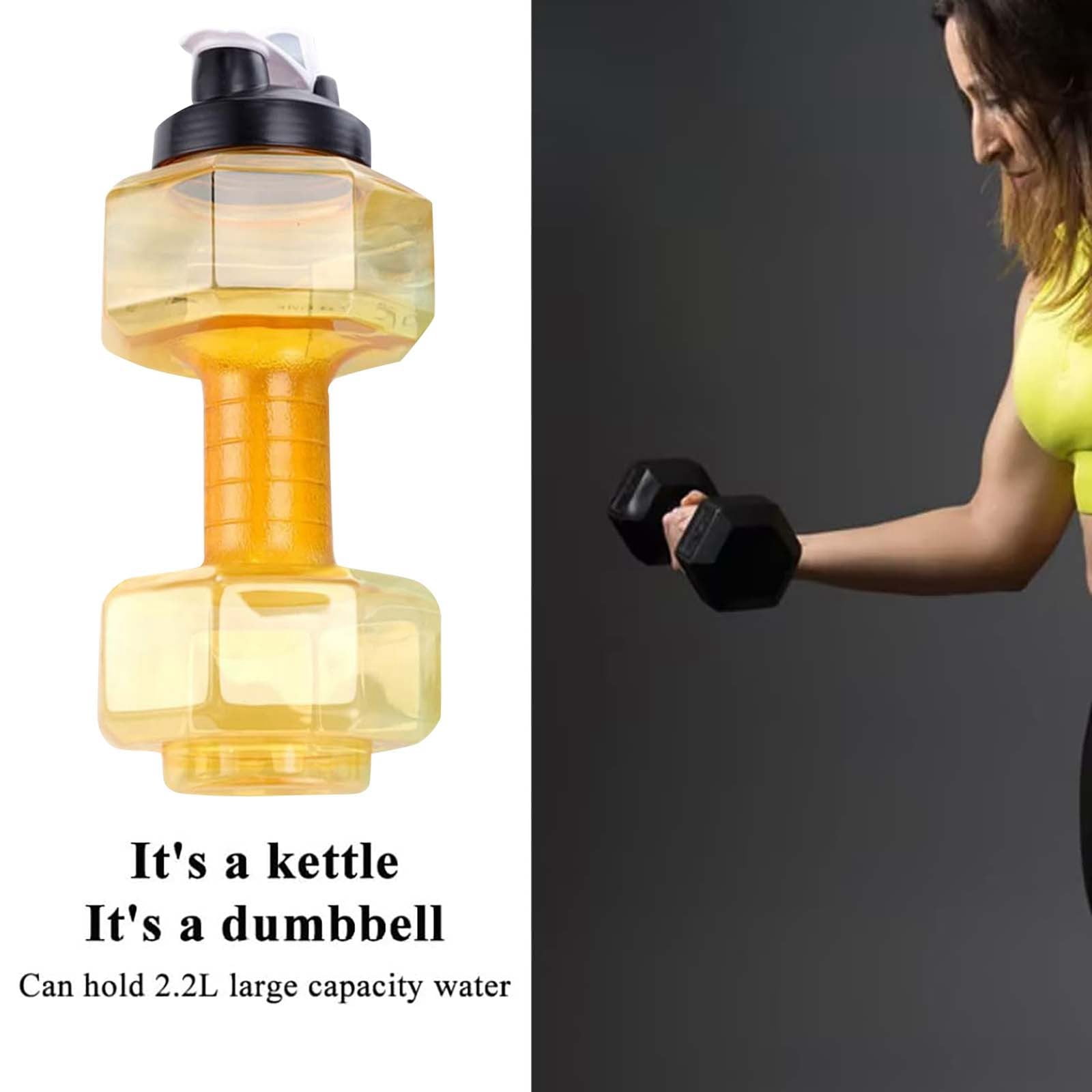 EcoVerve Outdoor Internet Creative Sports Water Bottle Plastic Dumbbell ...
