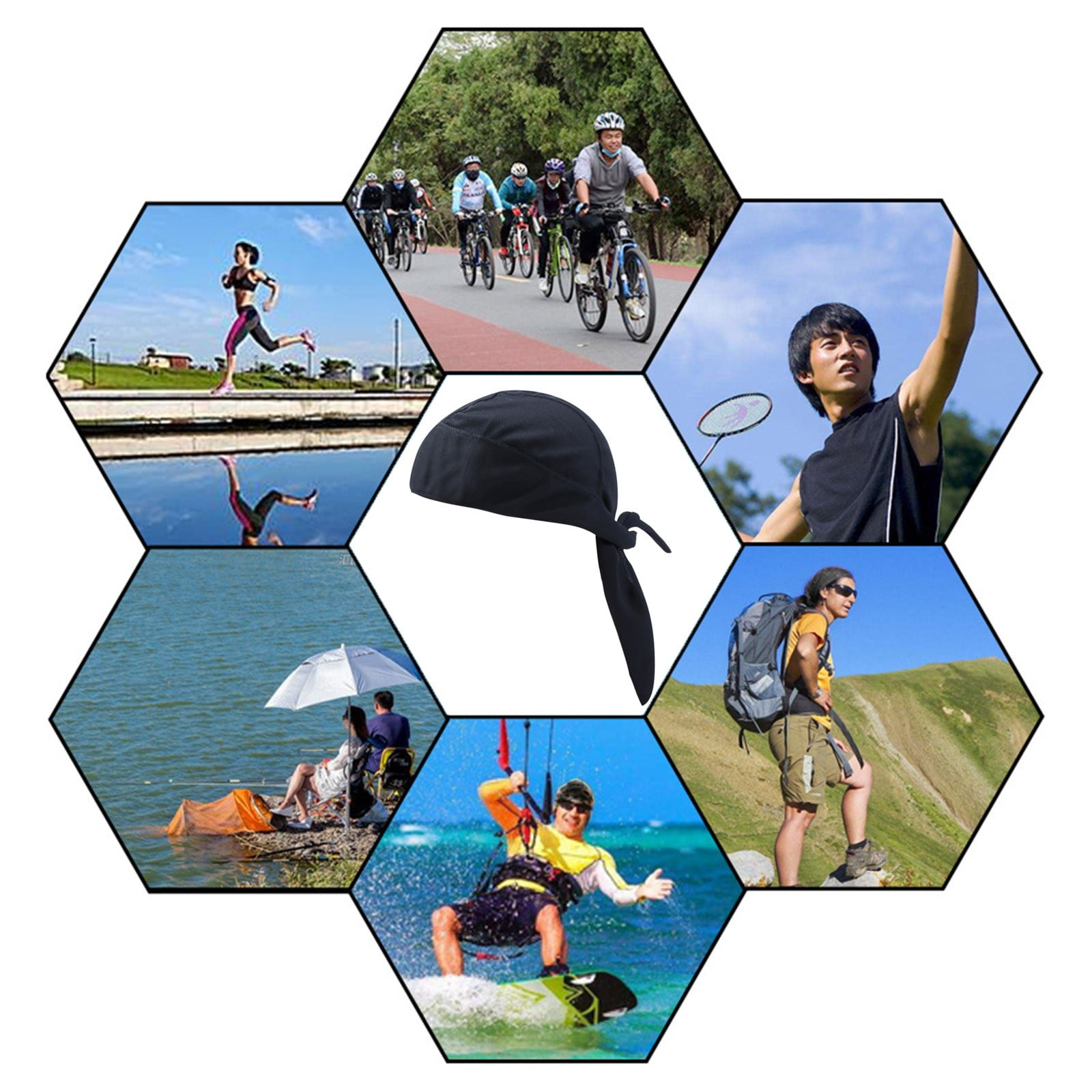 EcoVerve Outdoor Riding Hat Sports Turban Summer Wicking Perspiration ...