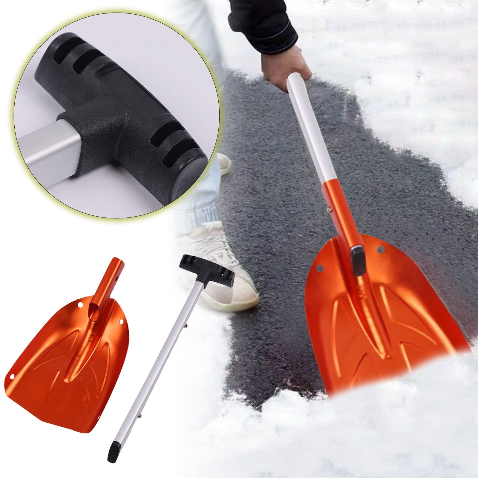 EcoVerve Outdoor Thickened Portable Aluminum Alloy Shovel Camping ...