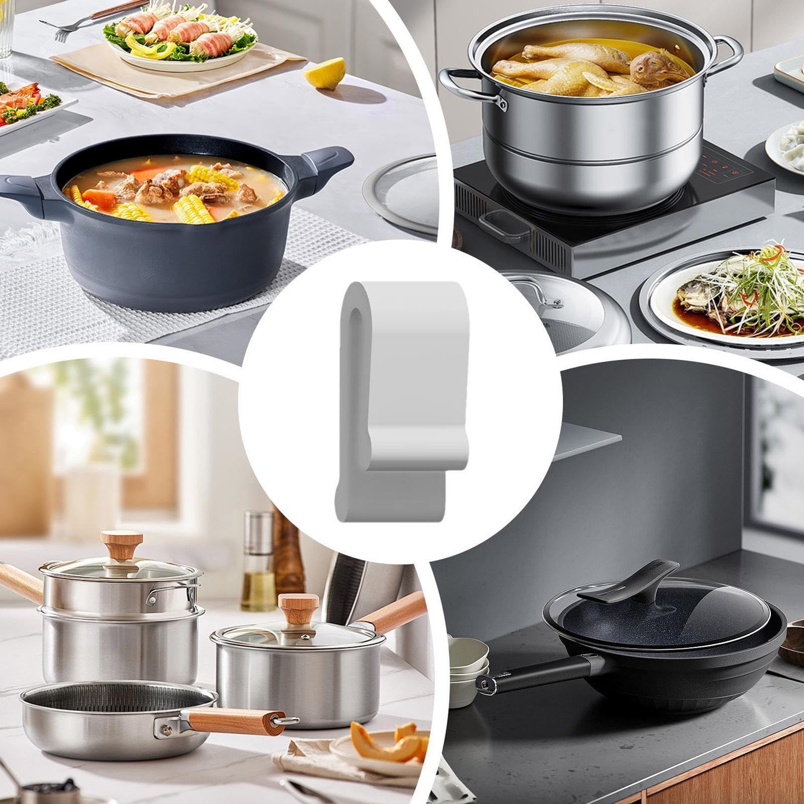 EcoVerve Oven Lid Flexible Bumper Protector Clips Cookware Protector ...