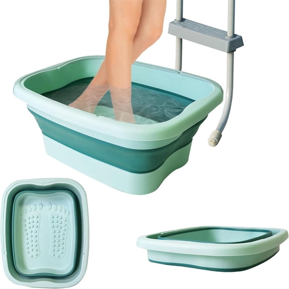 EcoVerve Pool Foot Bath Tray For Swimming Pool Collapsible Pool Foot ...