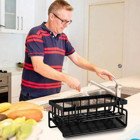 EcoVerve Poward Band Rod Shelf Drainer Steel Storage Rack Kitchen ...