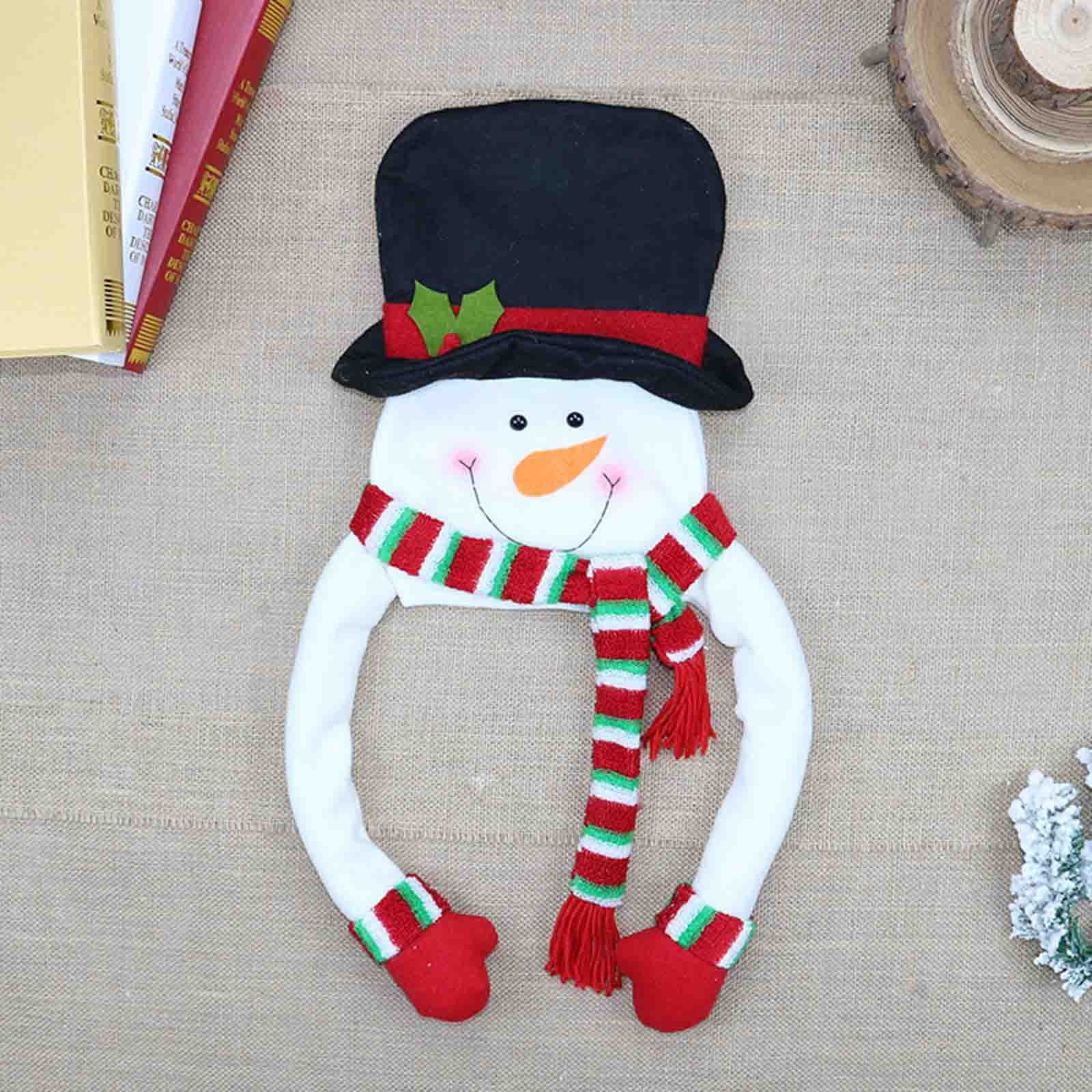 EcoVerve Santa Christmas Tree Topper With Hat Poseable Arms Cute Xmas ...