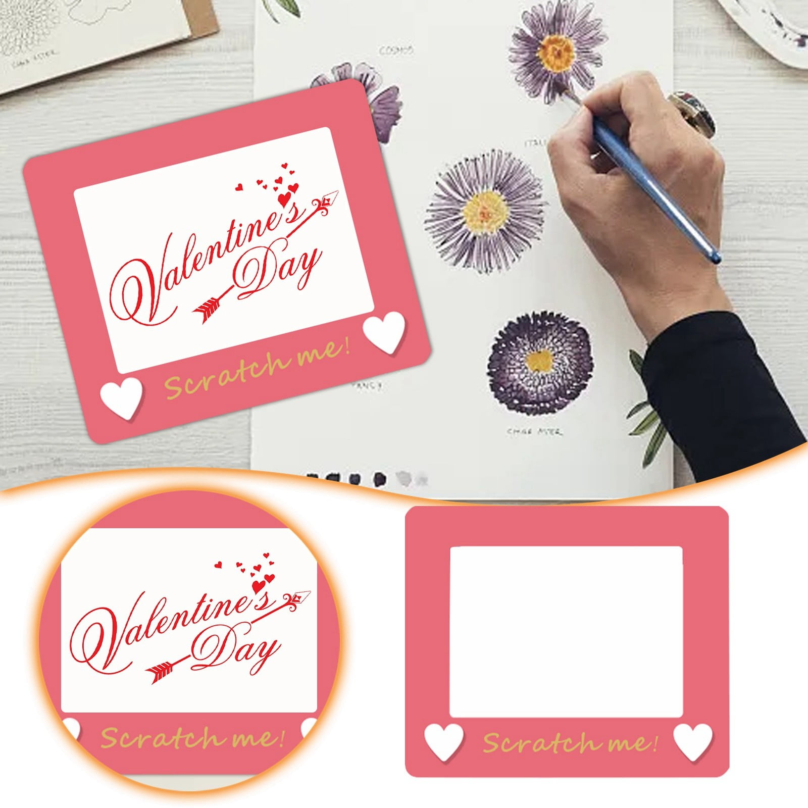EcoVerve Scratch Off Valentine's Day Cards DIY Valentine's Day Scratch ...