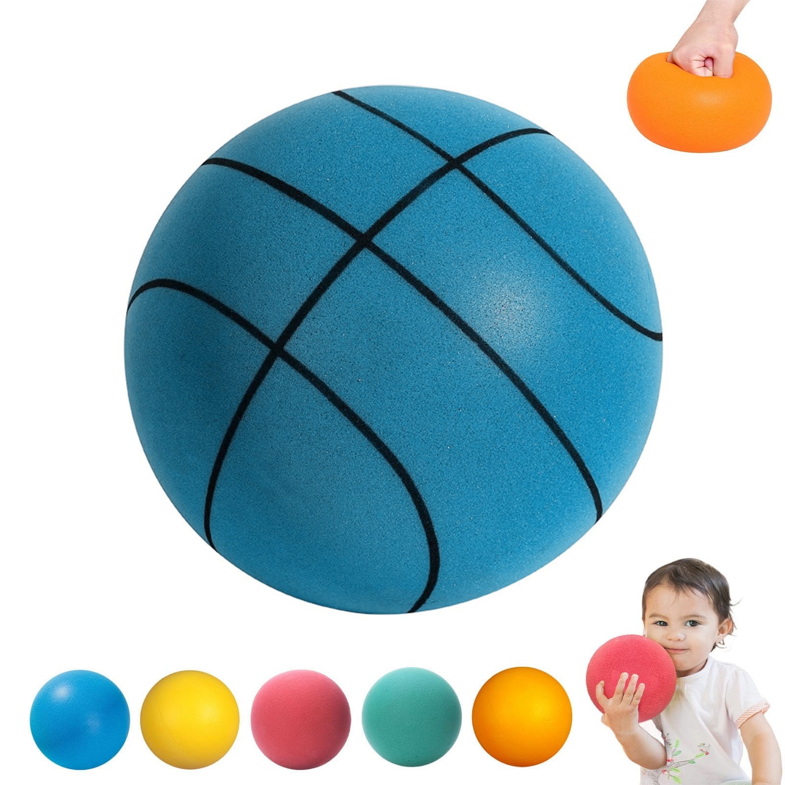 EcoVerve Silent Basketball Dribbling Indoor Indoor Training Foam Ball ...