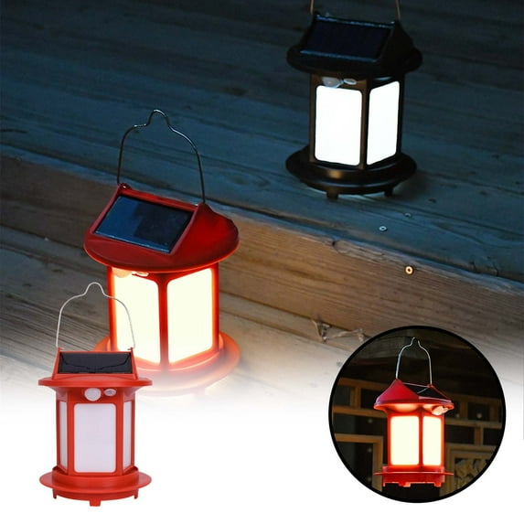 EcoVerve Solar Motion Sensor Outdoor Hanging Lamps Camping Lights ...