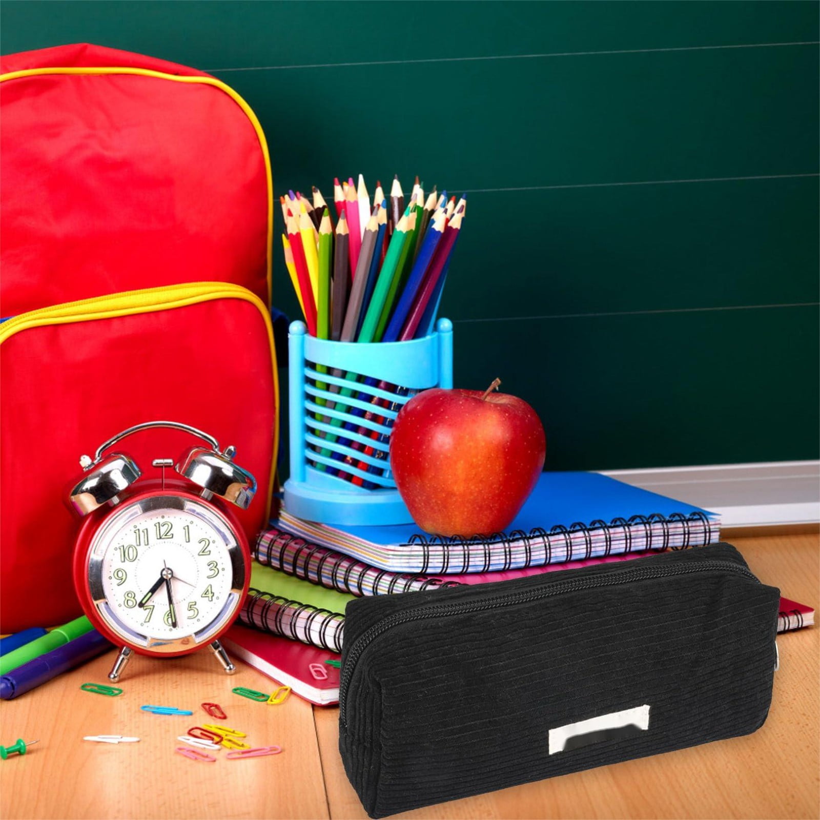 EcoVerve Solid Color Corduroy Pencil Case Literary And Simple High ...