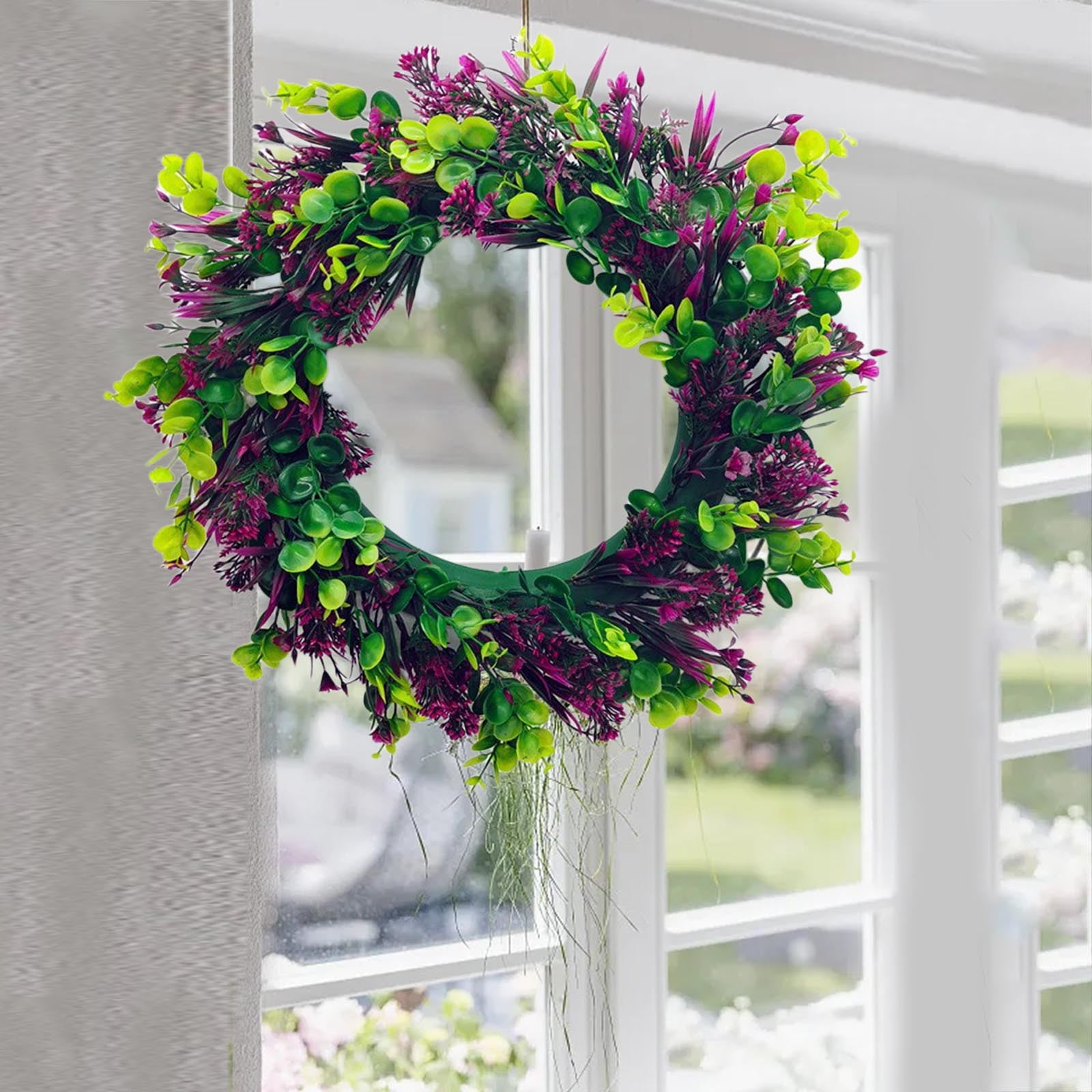 EcoVerve Spring Door Decoration Wreath Full Of Wreath Simulation Wreath ...