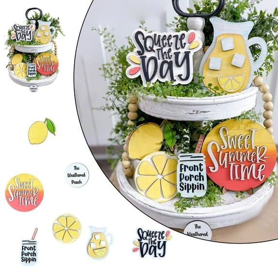 EcoVerve Summer Hierarchical Tray Decorative Hierarchical Tray ...