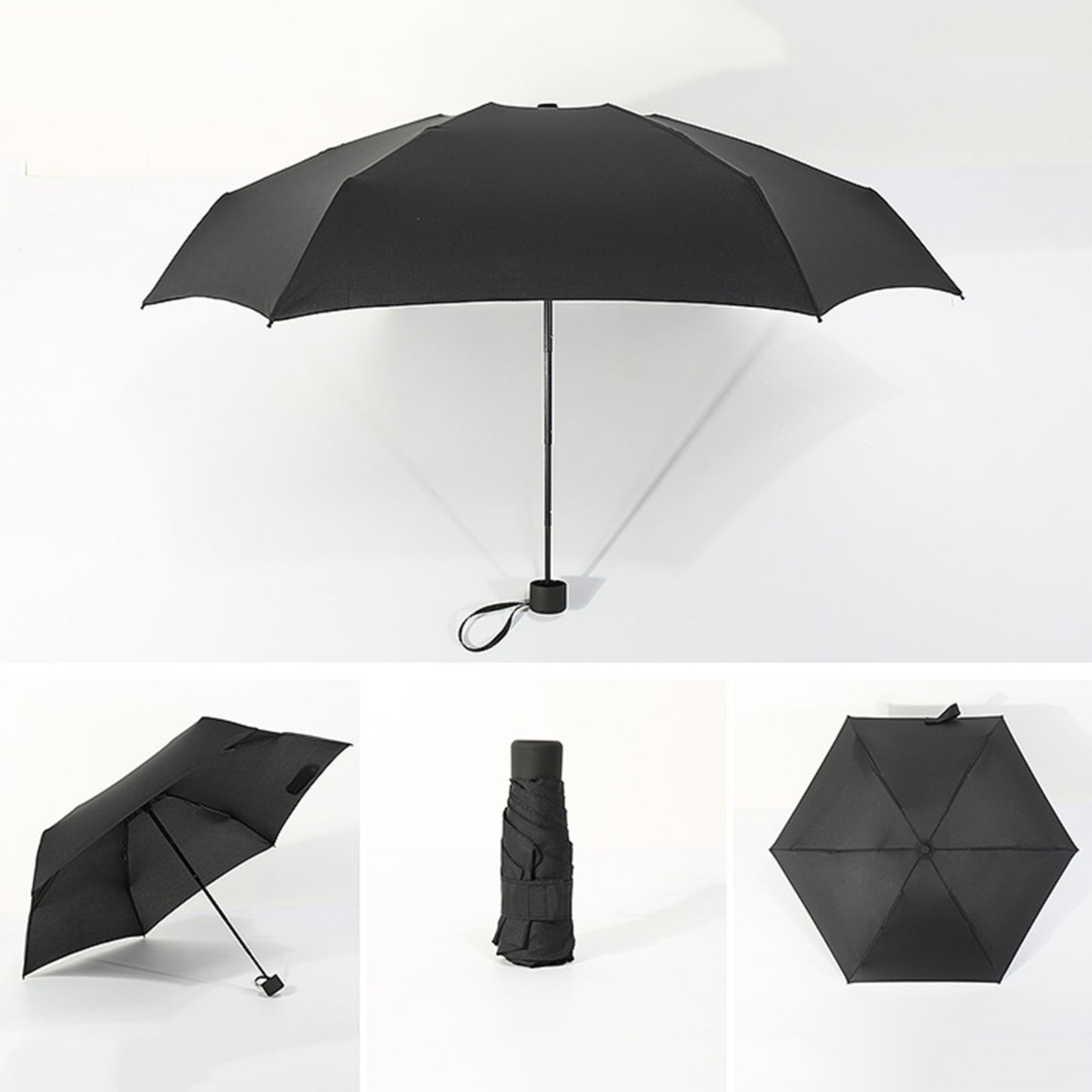 EcoVerve Sunshade Mini 5 Fold Umbrella Sun Folding Pocket Umbrella ...